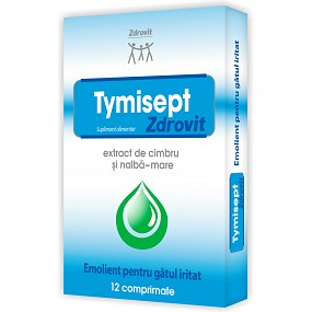 Tymisept x 12 comprimate de supt - BeautyArena.ro